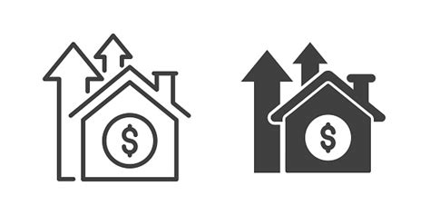 부동산 투자 얇은 선과 글리프 솔리드 아이콘입니다 편집 가능한 획과 투명한 배경에 격리된 완벽한 픽셀 건물 외관에 대한 스톡 벡터 아트 및 기타 이미지 Istock