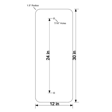 Aluminum Blank Vertical Rectangle Sign Solutions Usa