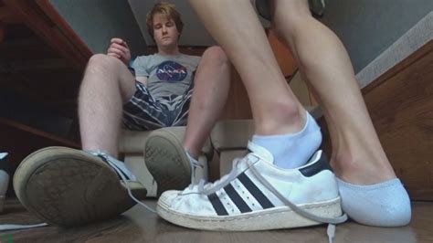 Sneakers Socks And Bare Feet Two Masters Dominate You