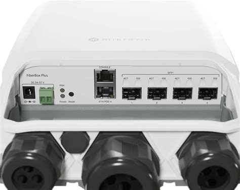 Mikrotik Fiberbox Plus Cloud Router Switch 1x 1g Ethernet Ports 4x 10g Sfp Port Weatherproof
