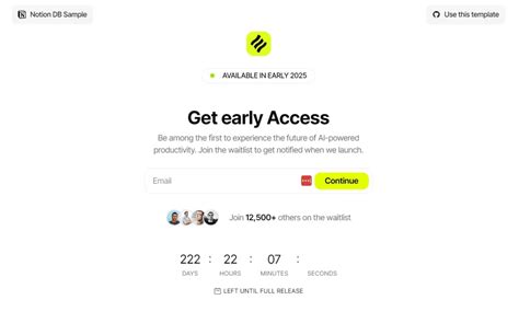 Nextjs Waitlist Template With Notion Cms Integration Waitly