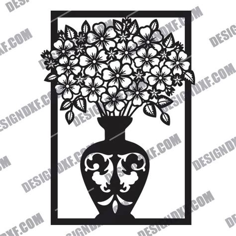 Elegant Flower Vase Dxf Files Cut Ready For Cnc Machines