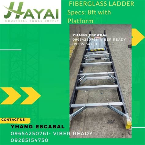 Fiberglass Ladder Commercial And Industrial Construction And Building