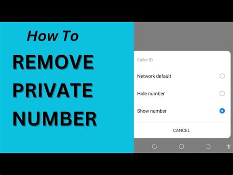 How To Disable Private Number On MTN Nairasworth Blog