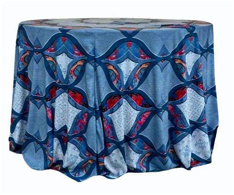 Lycra Blue Base Round Table Covers Size 108 Inch At Best Price In Surat