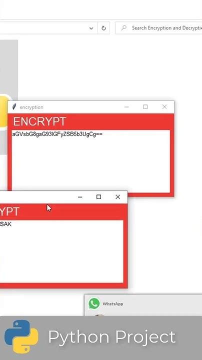 Secret Message Encryption And Decryption Tool Using Python Shorts