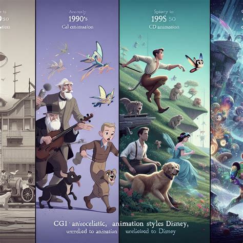 Tracing The Magic The Evolution Of Disney Animation Styles Through The Years Magic Kingdom