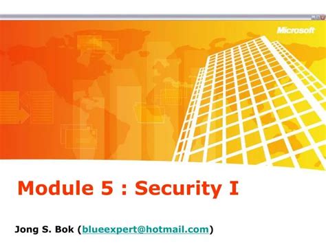 PPT Module 5 Security I PowerPoint Presentation Free Download ID 5723044