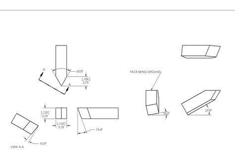 Single Point Internal Threading Tool Relief Angle Home Model Engine