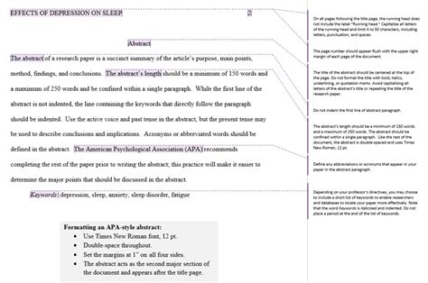 APA Abstracts Writing Commons