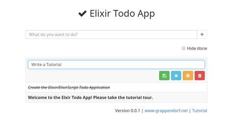Elixir Todo App
