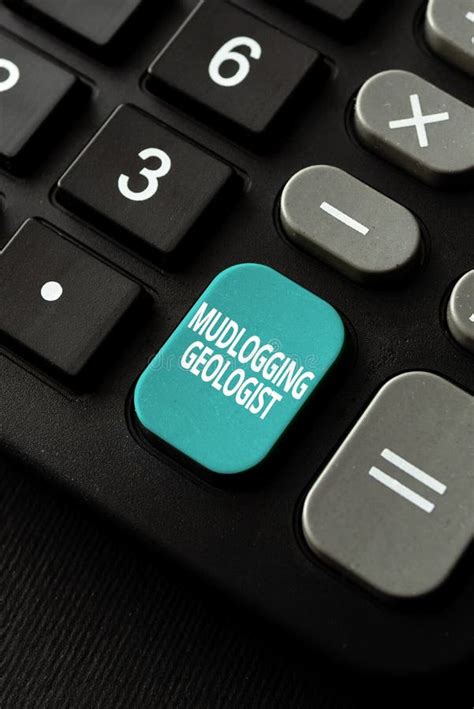 Text Showing Inspiration Mudlogging Geologist Internet Concept Gather Information And Creating