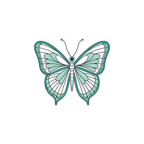 Mint Green Butterfly Vector Art Icons And Graphics For Free Download