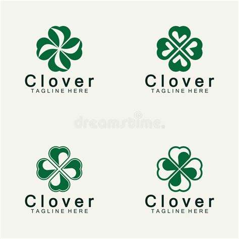 Clover Leaf Logo Template Design Stock Illustration Illustration Of