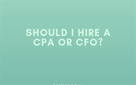 Should I Hire A CPA Or CFO Chika Obih CPA