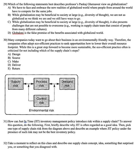 Solved 29 Which Of The Following Statements Best Describes