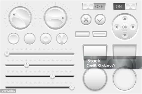 버튼 인터페이스 웹 토글 스위치 단추 탐색 단추 및 슬라이더 막대 그래픽 사용자 인터페이스에 대한 스톡 벡터 아트 및 기타 이미지 그래픽 사용자 인터페이스 컴퓨터 사용