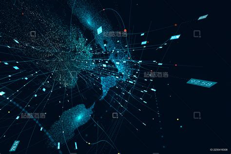 蓝色科技大数据流动背景 站酷海洛 正版图片 视频 字体 音乐素材交易平台 站酷旗下品牌