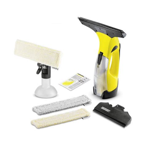 Комплект миячка за прозорци + кърпи Karcher, Жълт - eMAG.bg