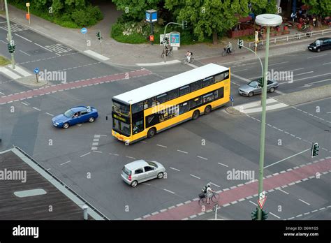 Berlin Germany Traffic On The Intersection Turmstr Stromstr Corner