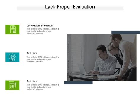 Lack Proper Evaluation Ppt Powerpoint Presentation Professional Objects Cpb Presentation