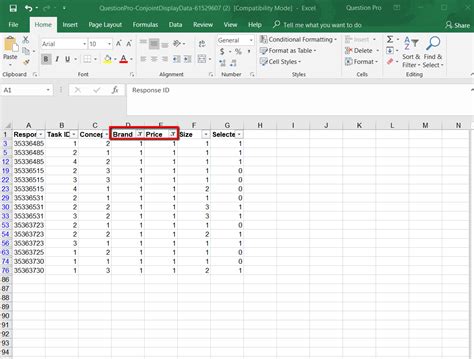 Conjoint Analysis Brand Premium Questionpro Help Document