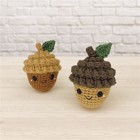 Free Crochet Acorn Pattern For Autumn Decor Yours Crafts