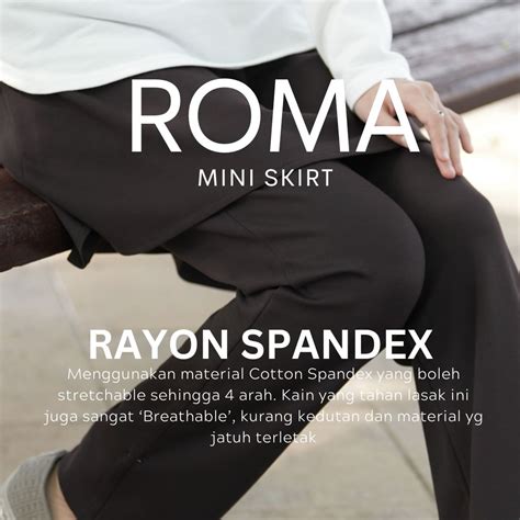 Roma Mini Skirt Black Cacas The Comfort Pants Company