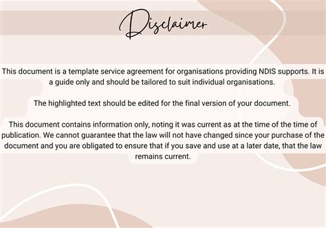 Ndis Service Agreement Template Schedule Of Supports Ndis Client Intake Disability Service