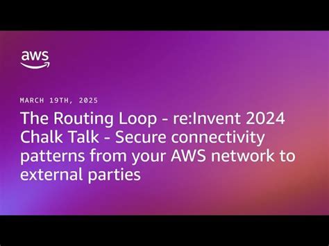 Free Video Secure Connectivity Patterns From Your Aws Network To External Parties The Routing