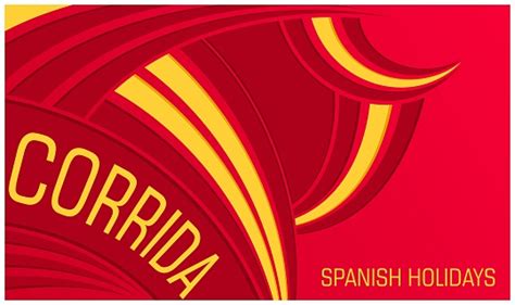 코리다 스페인 투우 양식에 일치시키는 황소와 간단한 엽서 트렌디 한 미니멀 한 평면 배경 벡터 배너 투우에 대한 스톡 벡터 아트 및 기타 이미지 Istock