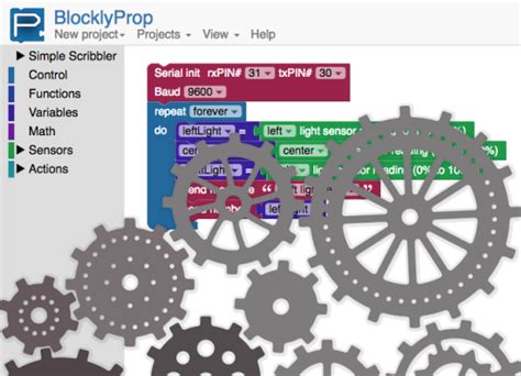 Getting Started With Blocklyprop For The S3 Parallax Learn