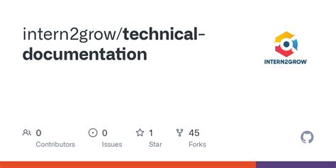 Technical Documentation Index Html At Main Intern Grow Technical Documentation Github