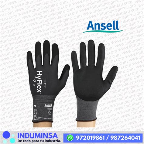 Guante Hyflex 11 840 Ansell Induminsa
