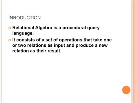 Relational Algebratypes Of Join Pptx