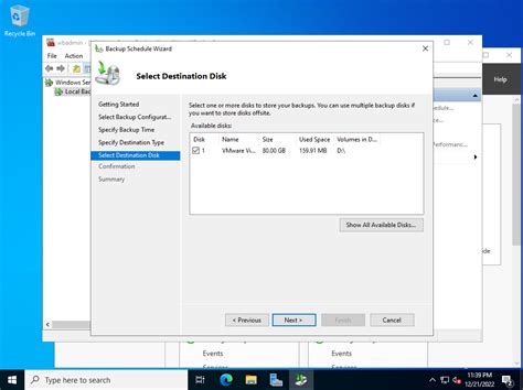 Windows Server Backup Set Scheduled Backup Server World