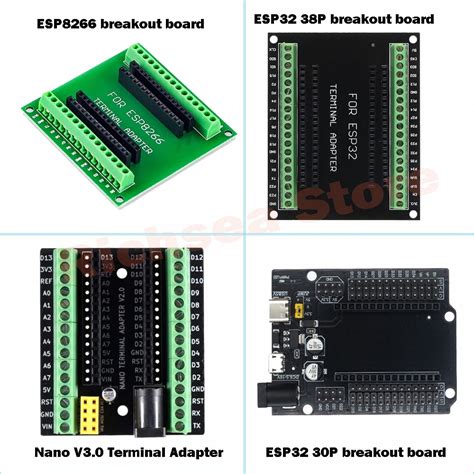 Esp32 Esp32s Esp8266 Esp 12e Breakout Board Gpio 1 Into 2 Compatible With 38 Pins Development