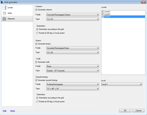 Revit Add Ons Grids Generator Add In For Autodesk Revit 2014