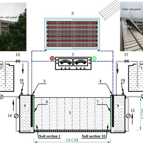 A Schematic View Of The Lab Scale Electrokinetic Reactor The Download Scientific Diagram