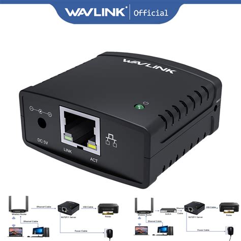 Jual Wavlink Usb 2 0 Port Lpr Printer Server Mft Dengan 10 100mbps Ethernet Port Jaringan Lan