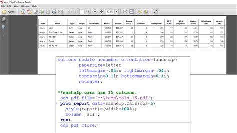 Ods Pdf Fit Table To One Page Sas Support Communities
