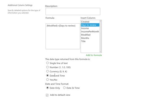 Day 276 Sharepoint Calculated Field Formulas Add Days To Dates