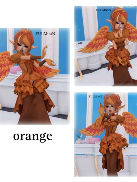 Dti Orange Colour Outfit