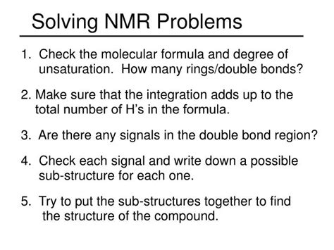 ppt solving nmr problems powerpoint presentation free download id