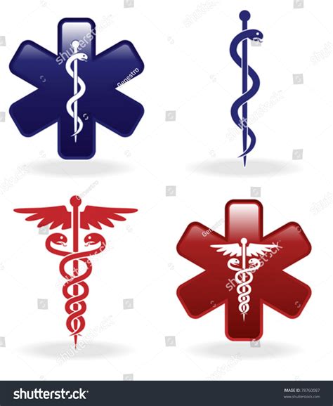 Medical Symbols Set Vector Illustration 78760087 Shutterstock