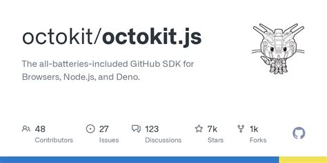 GitHub Octokit Octokit Js The All Batteries Included GitHub SDK For Browsers Node Js And Deno