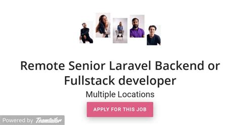 Fatima On Linkedin Remote Senior Laravel Backend Or Fullstack Developer Digitaltolk
