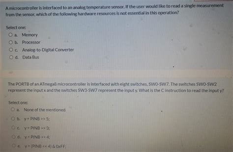 Solved A Microcontroller Is Interfaced To An Analog Chegg