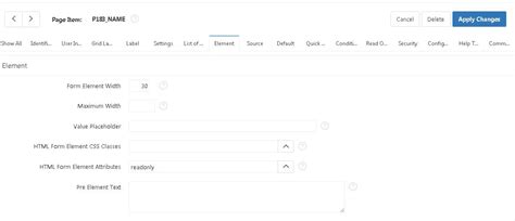 Qaium S IT Demonstration Make A Oracle Apex 5 1 Item Readonly