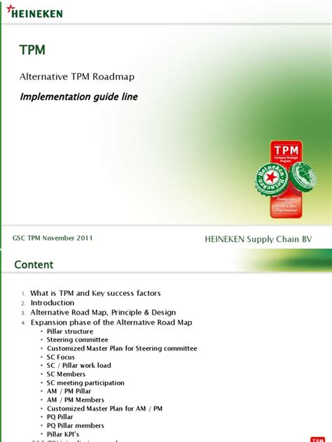 Tpm Alternative Roadmap Implementation Guide Line V1 Download Free Pdf Risk Safety
